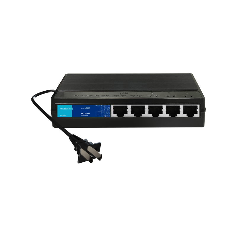 Eurolink Switch EK-L5F-4FP 10/100MBPS AI PoE Switch Watchdog