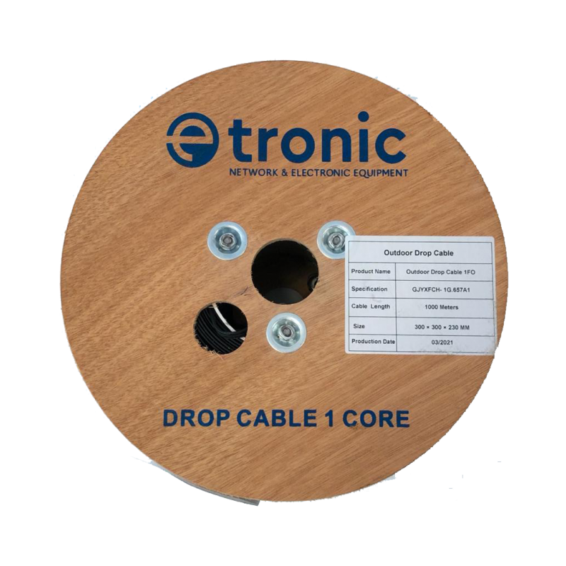 Outdoor FTTH Optical Fiber Drop Cable 1 FO