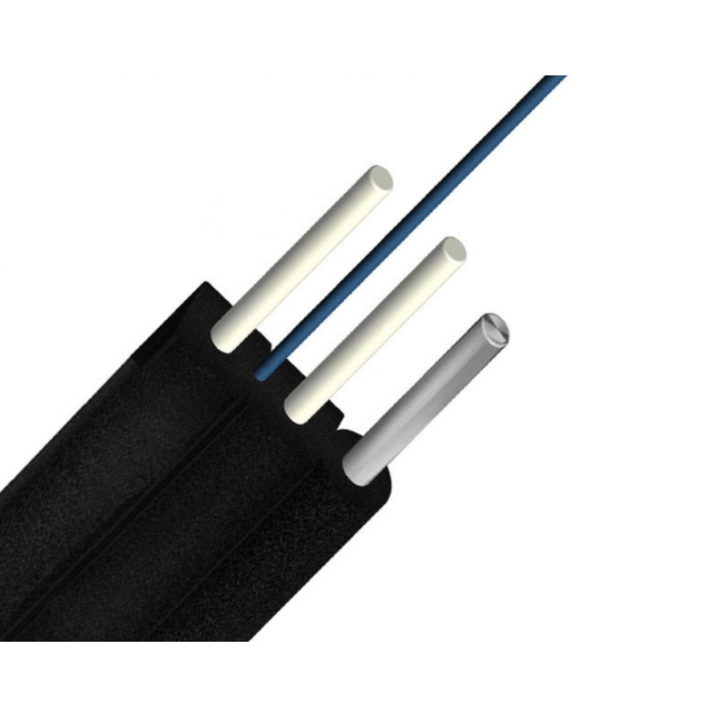 Outdoor FTTH Optical Fiber Drop Cable 1 FO